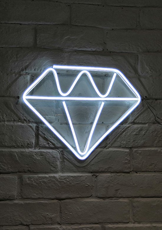 Ohno Neon Verlichting Diamond Neon Lamp Wandlamp Decoratie Led Verlichting Bol