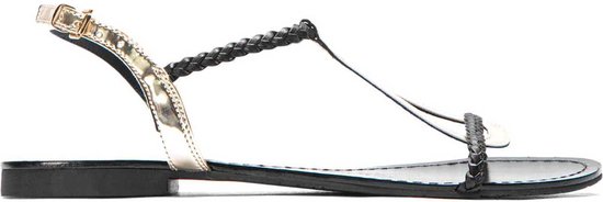 Sandales noires et or pour femmes | bol.com