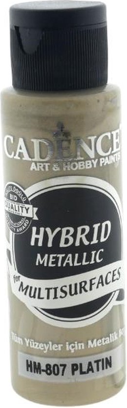 Cadence Hybrid Acrylverf Metallic 70 ml Platina | bol