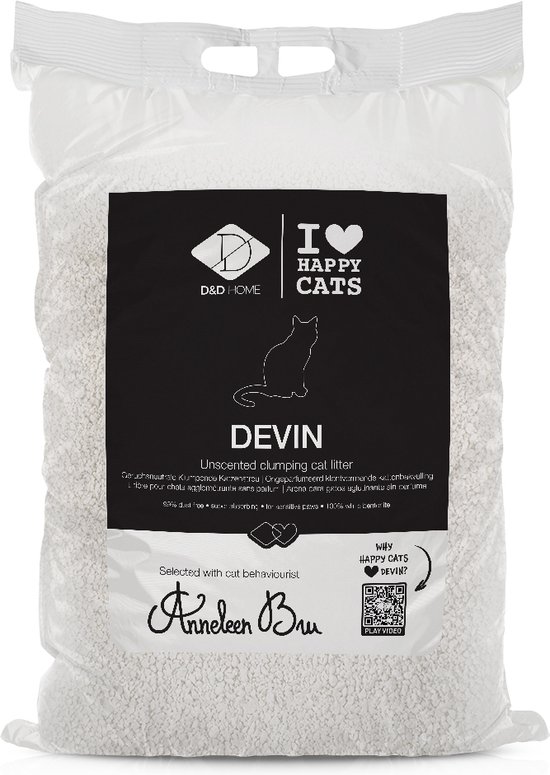 I Love Happy Cats Devin Kattenbakvulling - Ongeparfumeerd - 12kg ...