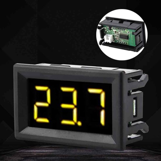 Professionele Digitale Voltmeter 0.56 Inch Tweedraads DC 25-30V Waterdichte... | bol