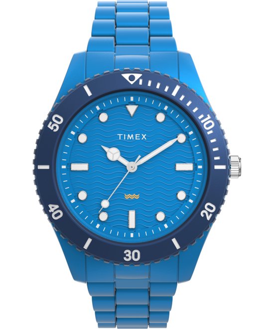 Timex Legacy TW2Y04300 Horloge - Kunststof - Blauw - Ø 42 mm | bol