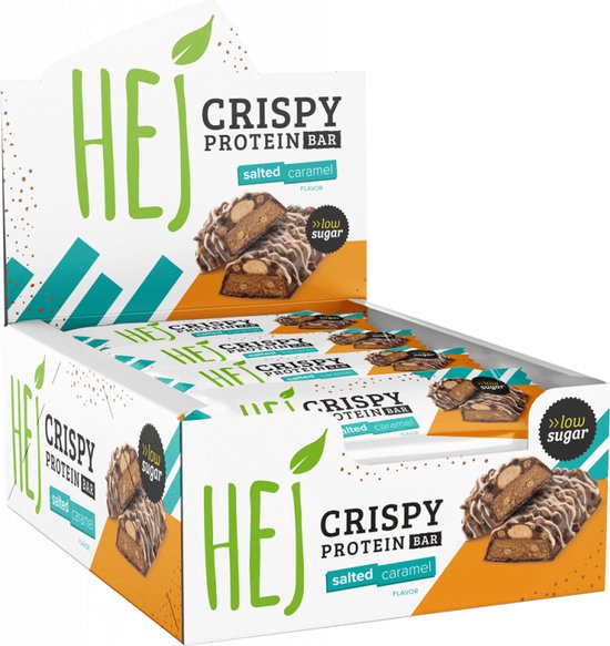 HEJ Natural HEJ Crispy Bar (12x45g) Salted Caramel - Repen - Eiwit ...