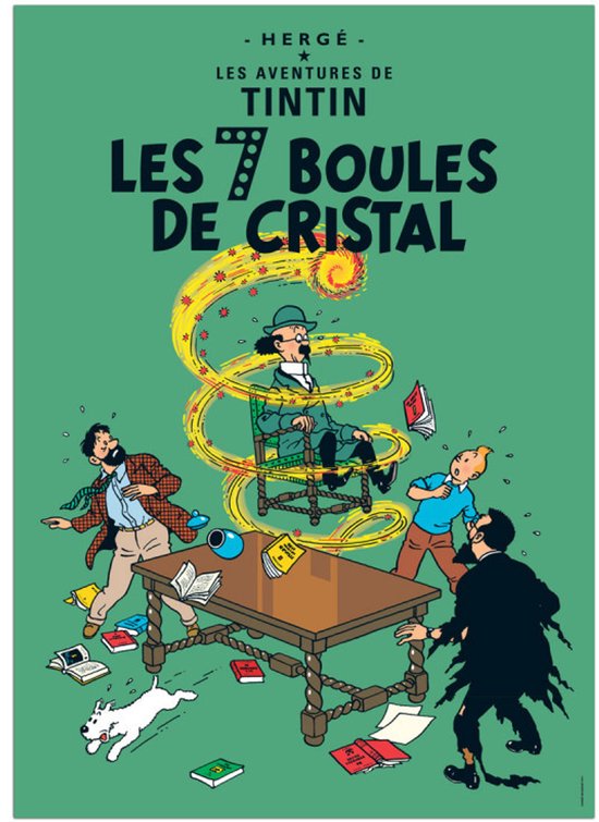 Kuifje Poster De 7 kristallen bollen - 50x70cm - Officiële Kuifje ...