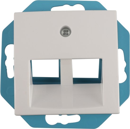 ION E1 inbouw contactdoos UTP 2x CAT6 30° polarwit | bol