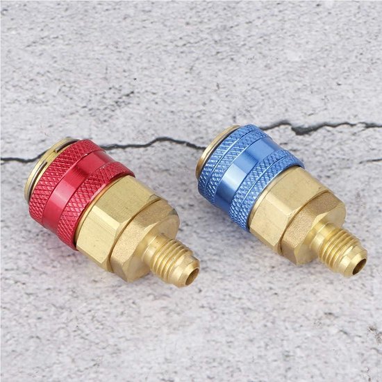 2pcs Quick Release Adapter R134A Quick Coupling Socket Straight High ...