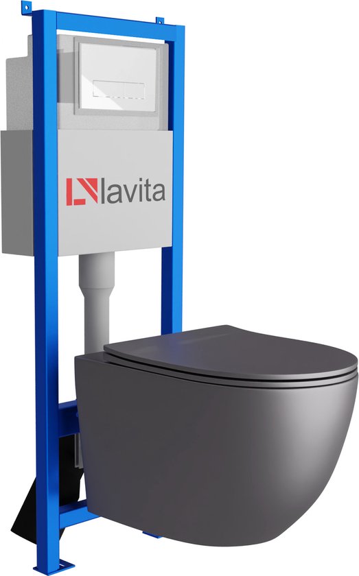LAVITA® Inbouwreservoir Complete Toiletset LAV 101 - Inbouw WC ...
