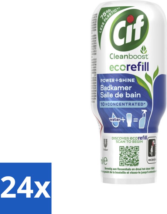 Cif Eco Refill - Power & Shine - Badkamerreiniger - Spray - 70 ml ...