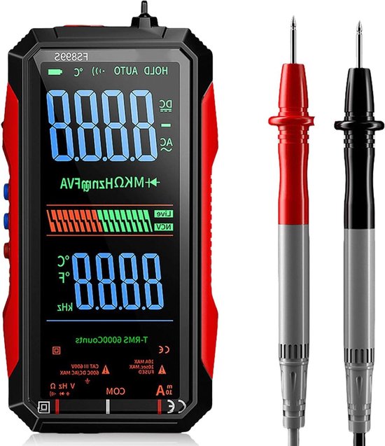Digitale multimeter 6000counts USB-oplaadbaar - stroommeter voor ...