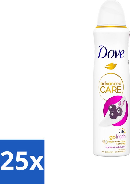 Dove - Deospray - Acai Bes & Waterlelie - 150 ml - Bulkverpakking - 25 ...