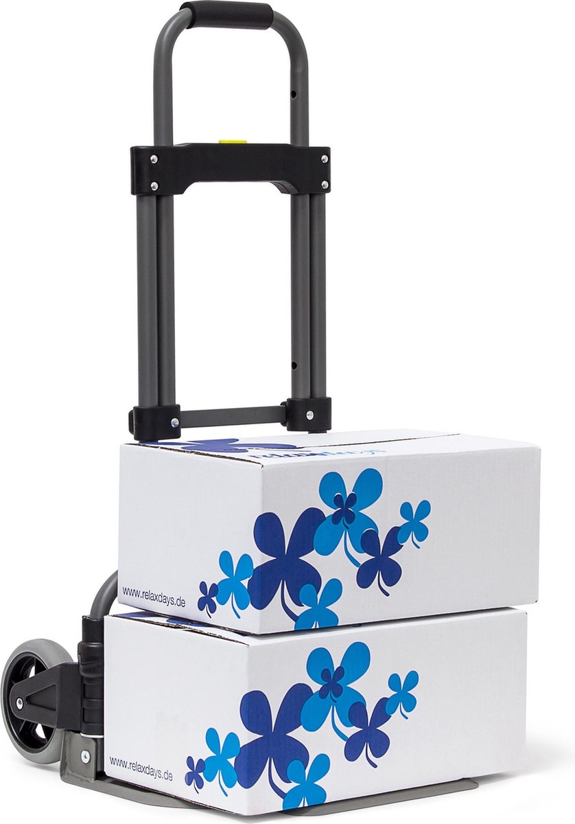 relaxdays - steekwagen - verstelbaar - steekkar - transportkar - 70 kg ...