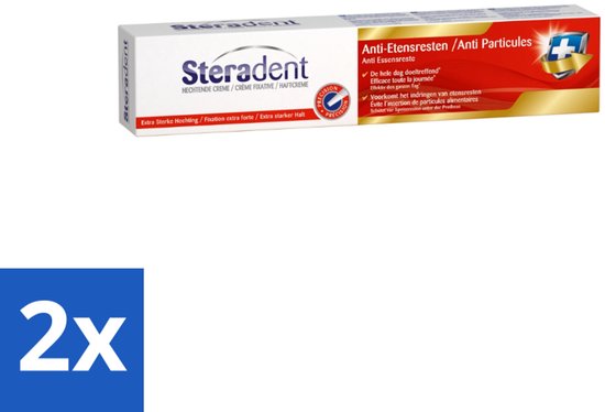 Steradent - Fixatiecrème - Tegen Etensresten - 75 g ...