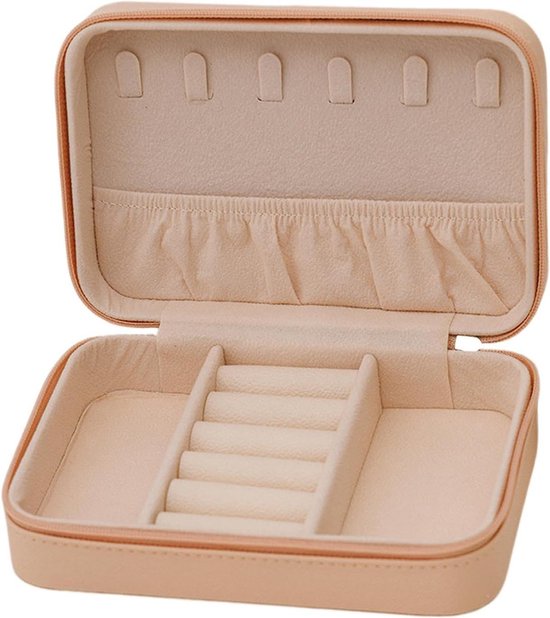 Sieraden Organizer Box voor op Reis - Oorbellen & Ketting Houder ...