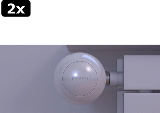 2x FIBARO The Heat Controller - Slimme thermostaankraan - Werkt met Z ...