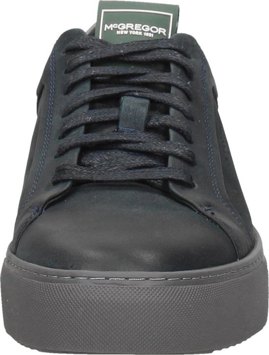 McGregor Heren Sneakers - Blauw - Lage Sneakers - Leer - Veters | bol