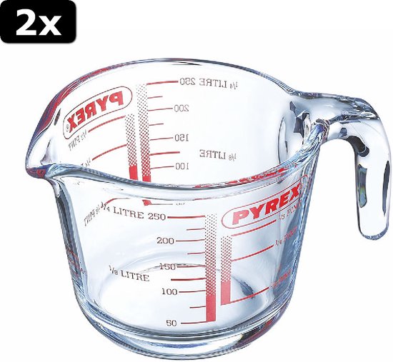 2x Pyrex Classic maatbeker 0,25L | bol