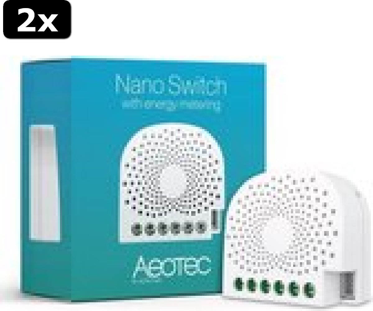 2x Aeotec Nano Switch with power metering | bol.com