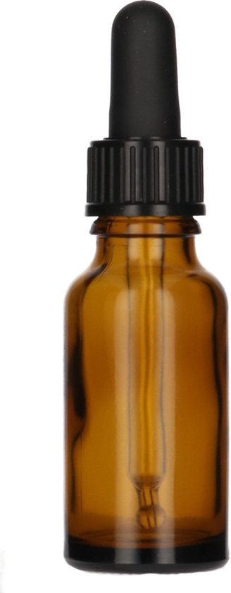 2x Druppelflesje met Druppelaar 20 ml - Bruin - Pipetflesje, Lege ...
