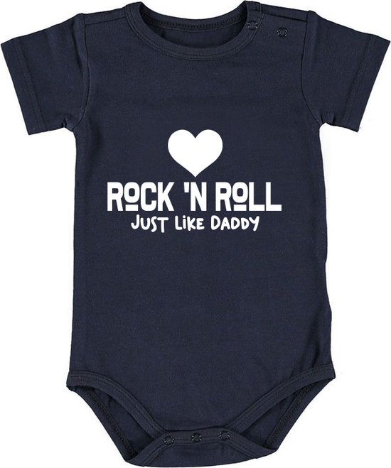 Love Rock and Roll just like daddy Jongens Rompertje | romper | baby ...