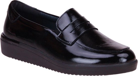 Solidus Kathy Zwarte Moccasin K-Leest Lak | bol