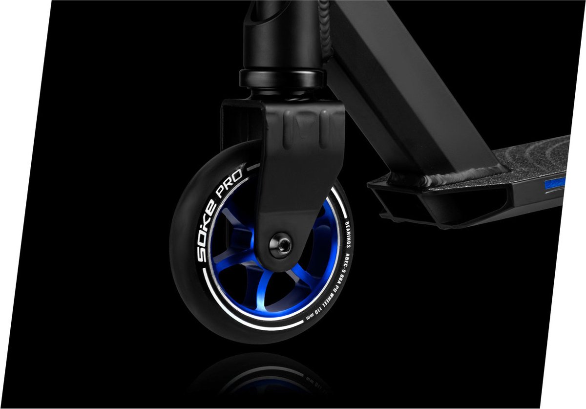 SOKE Pro - Stuntstep - tot 100 kg - met Manga deck - zwart blauw | bol.com