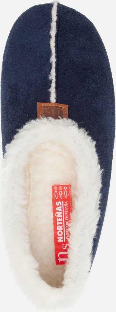 Nortenas - Pantoffels Dames - Sloffen - Leer met voering - Blauw - Maat ...