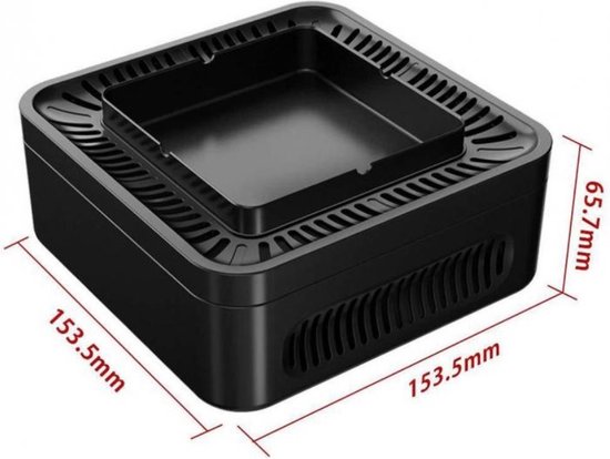 LuxeBass Asbak Negatieve Ionen Luchtreiniger / Ionisator Compact Air ...