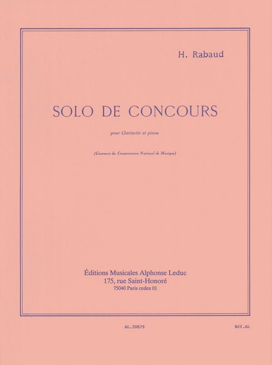 Solo De Concours, Henri Rabaud | 9790046208799 | Boeken | bol