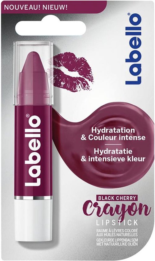 Labello Crayon - Black Cherry - Lippenstift - 3 g | bol