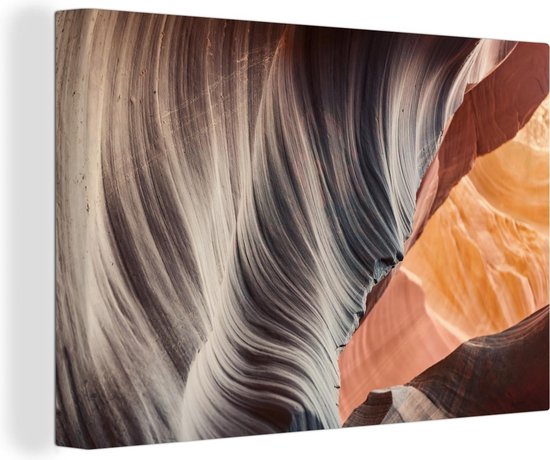 Canvas Schilderij Natuur - Rots -stenen - Arizona - Grijs - 30x20 cm ...