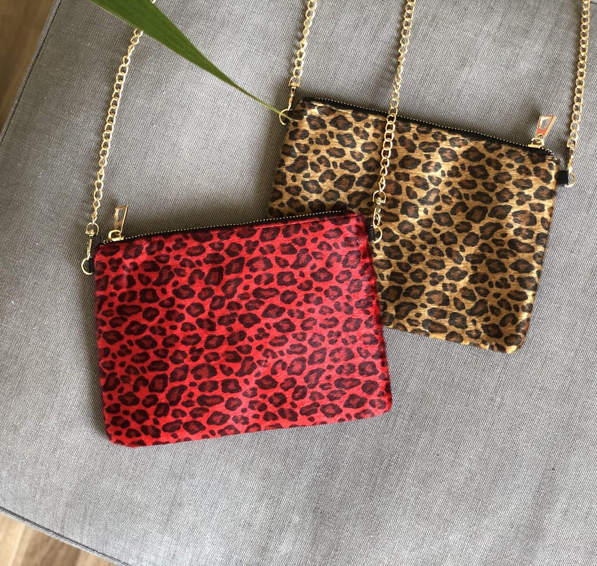 Tasje met luipaard/panter/dieren print, rood | bol.com