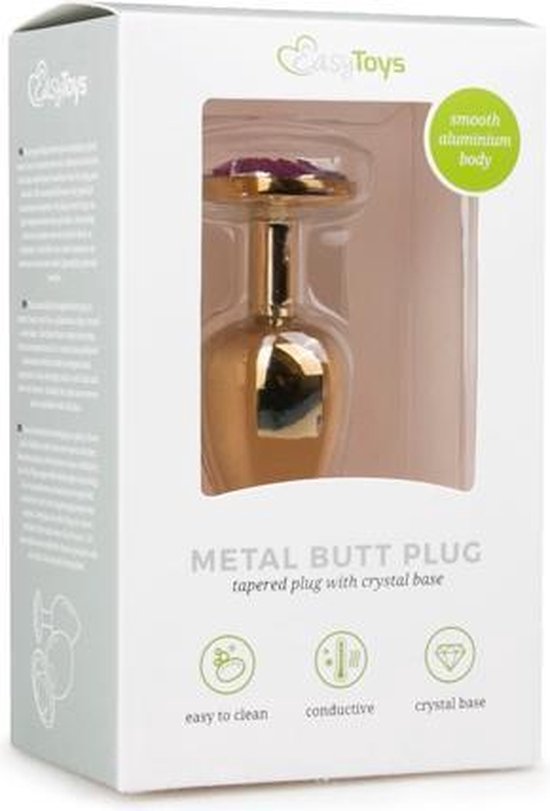 Metalen Buttplug Easytoys Anal Collection Goud Buttpluggen