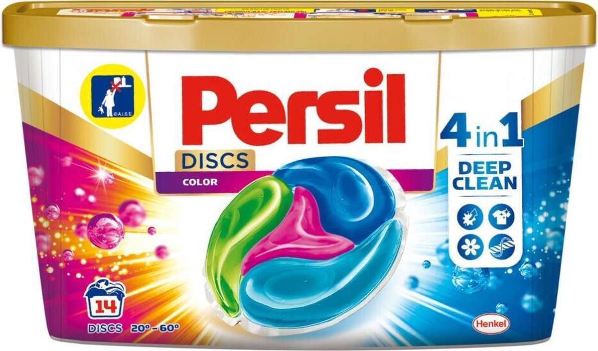 Persil Discs Color Wascapsules - Wasmiddel Capsules - 14 wasbeurten ...