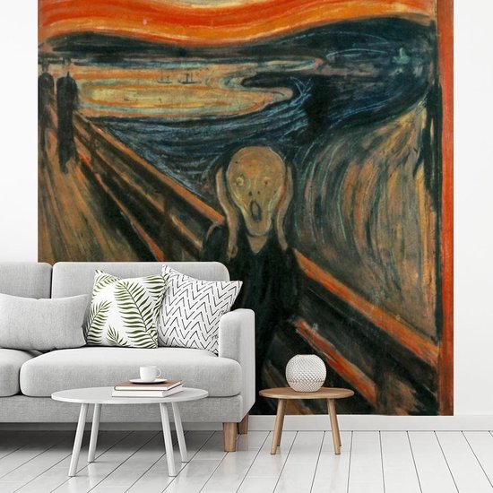 Behang - Fotobehang - De schreeuw - Edvard Munch - Breedte 220 cm x ...