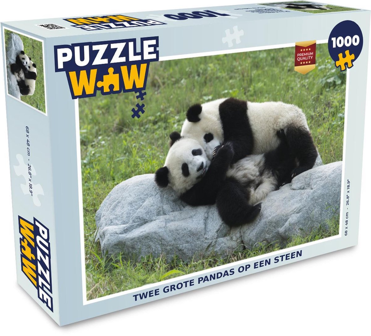 Puzzel 1000 stukjes volwassenen Panda 1000 stukjes - Twee grote pandas ...