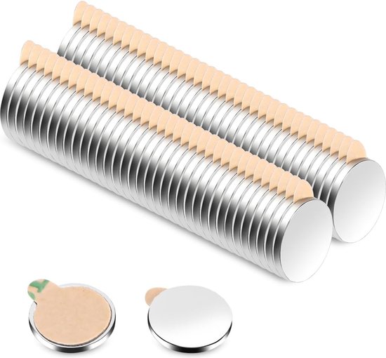 Set van 70 zelfklevende mini-magneten - 8 x 1 mm, geschikt voor ...