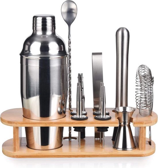 Cocktail Shakers Set 12 Stuk Cocktail Making Set met Display Stand voor ...