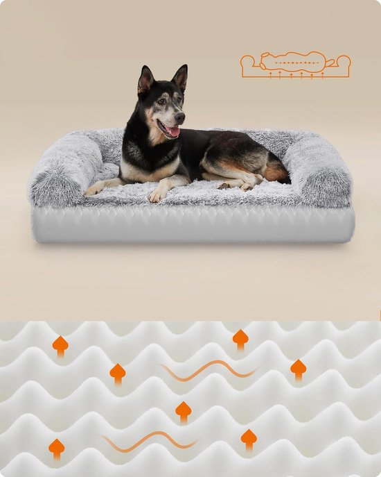 XL hondenbed voor middelgrote en grote honden - hondenbed van gegolfd ...
