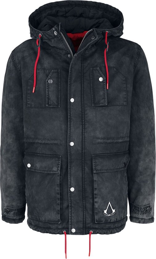 Assassin's Creed Assassin Parka zwart L - Katoen - Fan merch, Gaming ...