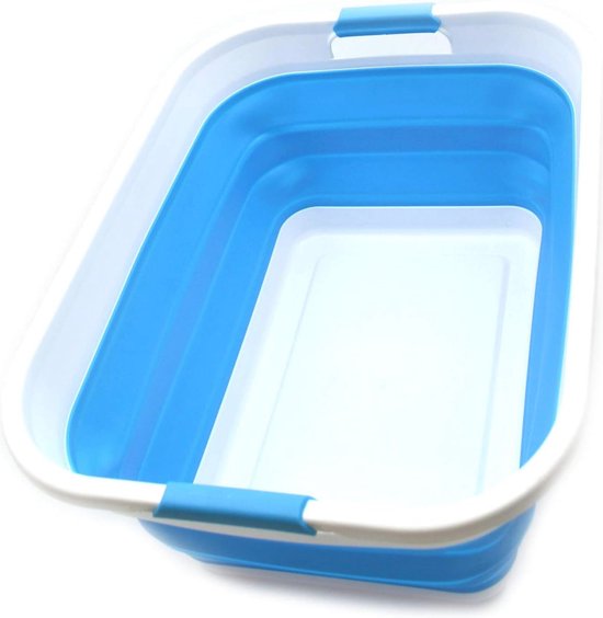 Opvouwbare 41L plastic wasmand - ruimtebesparende pop-up organizer ...
