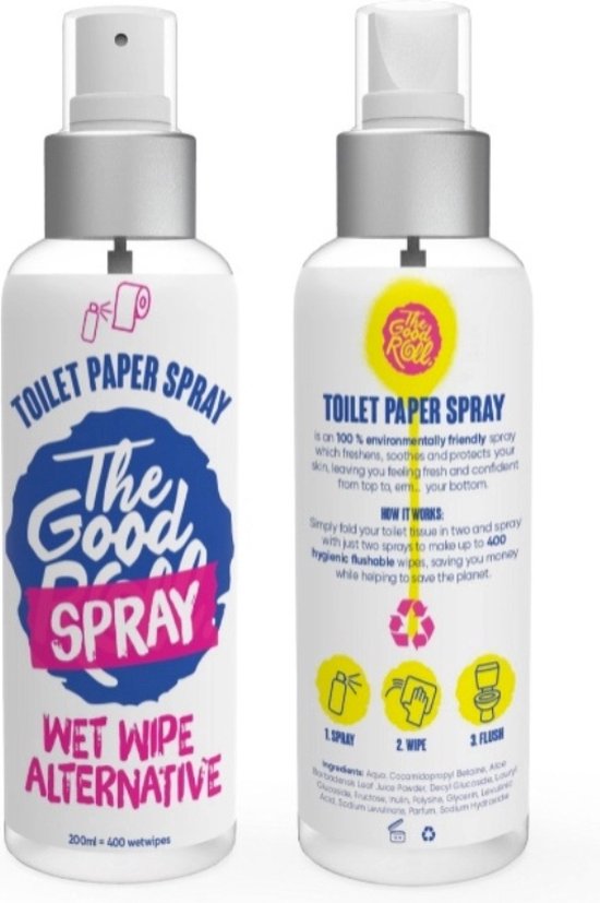 The Good Roll - Your Booty Buddy - Spray - 200ml - Vochtig toiletpapier ...