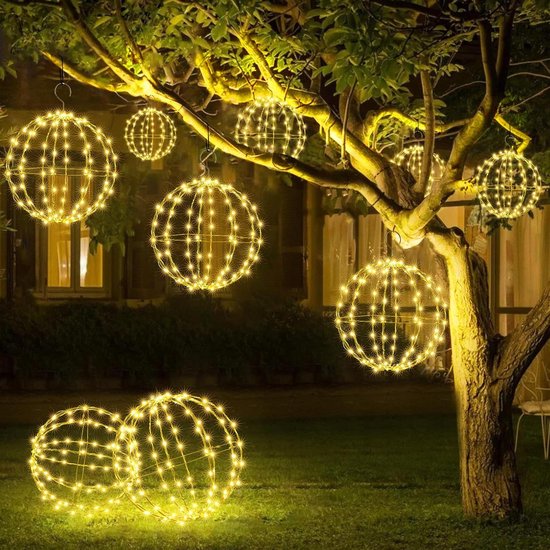 Kerst decoratie buiten Hangende bollen 30 cm - Kerstverlichting ...