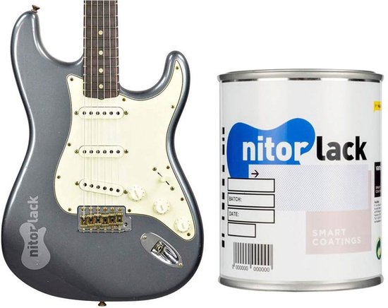 NitroLACK Nitrocellulose Lak - Charcoal Frost voor Gitaar | bol