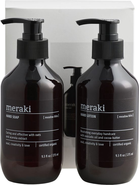 Meraki - Meadow bliss handzeep cadeaubox - 2 x 275ml | bol