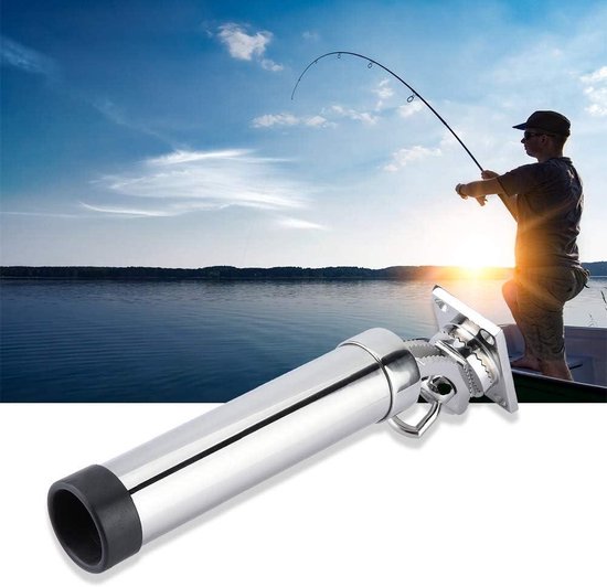 Roestvrij staal 360 graden rotatie Marine Boat Hengelhouder Rack ...