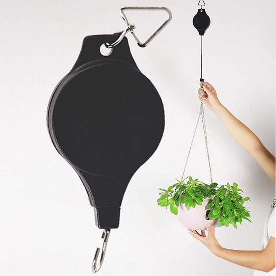 Plantenhanger Intrekbare Katrol Plant Hanger - Bloem Mand Haak Hanger ...