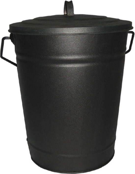 Asemmer zwart deksel kool hout-emmer Home Discount | bol