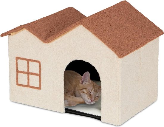 Opvouwbaar huisje voor katten - Kattenhuisje voor kleine honden - HBD ...