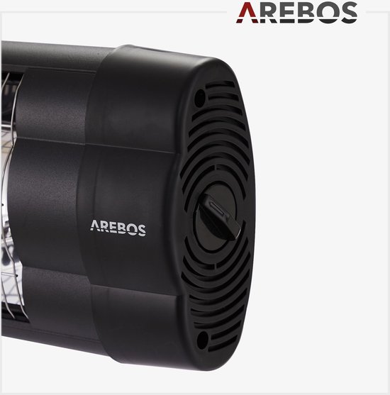 AREBOS Terrasverwarmer - Infrarood Verwarming - 2500W - Elektrische ...