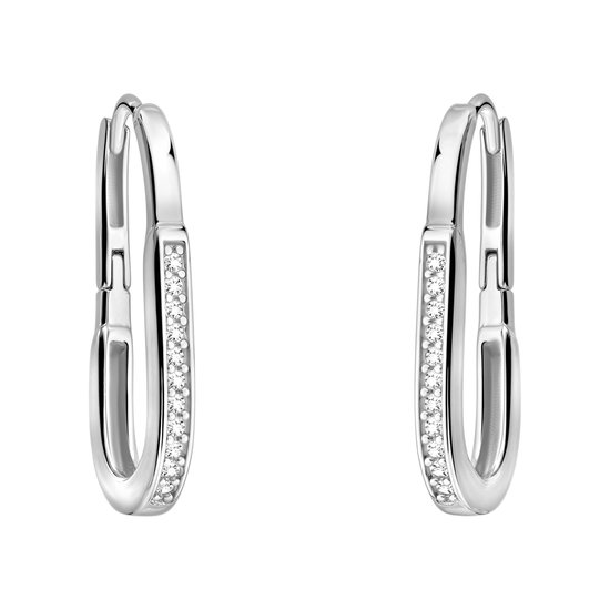Sofia Milani - Dames Oorbellen 925 Zilver - Zirkonia Creolen | bol
